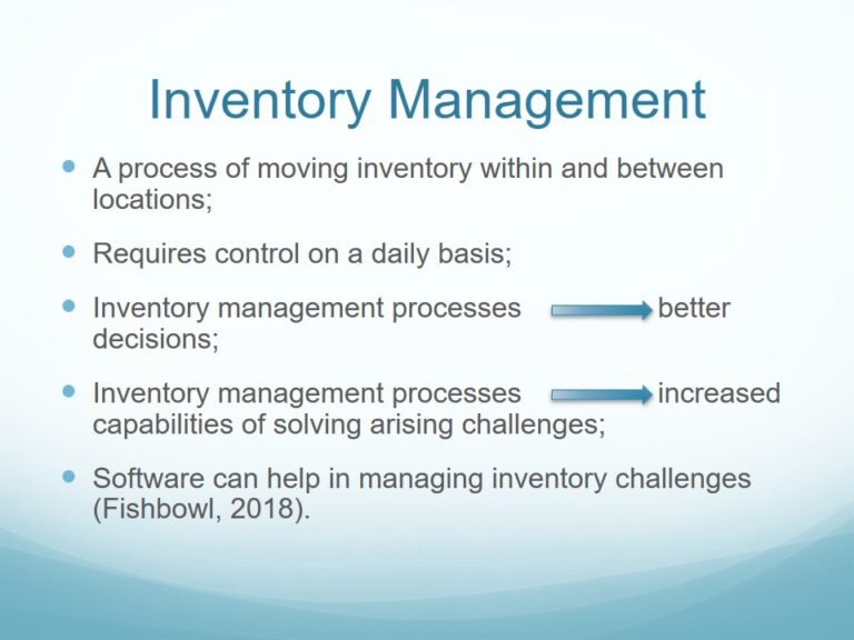 Importance of Inventory Management in Manufacturing